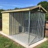 Alton Single Dog Kennel and Run - Garden & Animal Structures